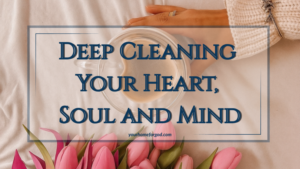 Deep Cleaning Your Heart Soul & Mind is cleansing your heart spiritually.